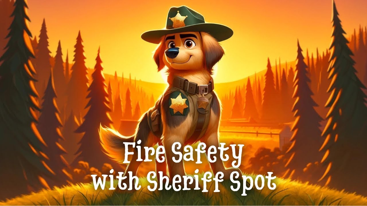 Fire Safety with Sheriff Spot | Bedtime Stories for Babies and Toddlers ...