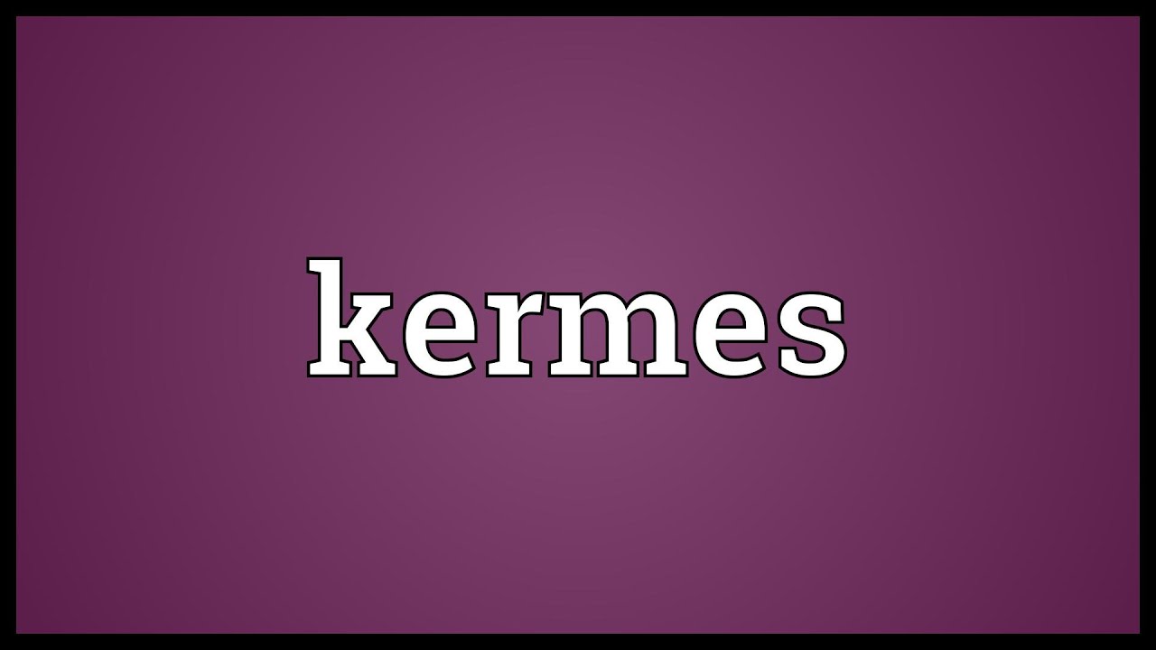 Kermes Meaning - YouTube