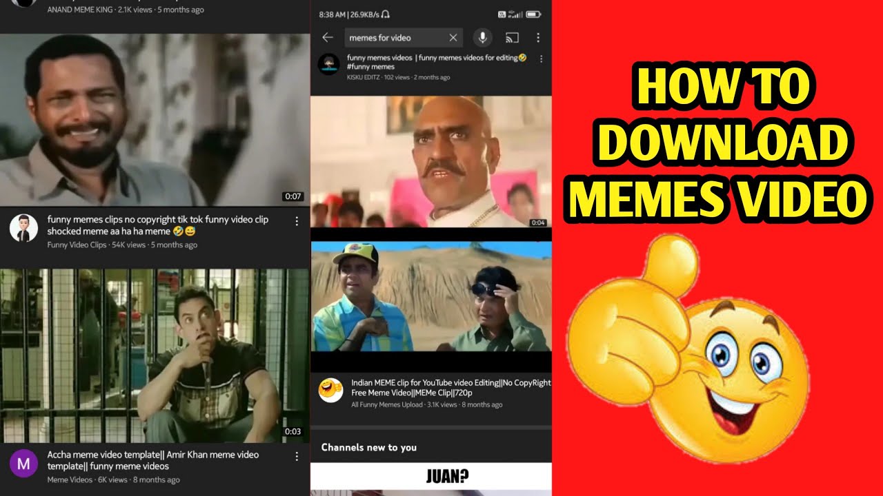 memes for youtube video kaise download kare | how to download funny ...