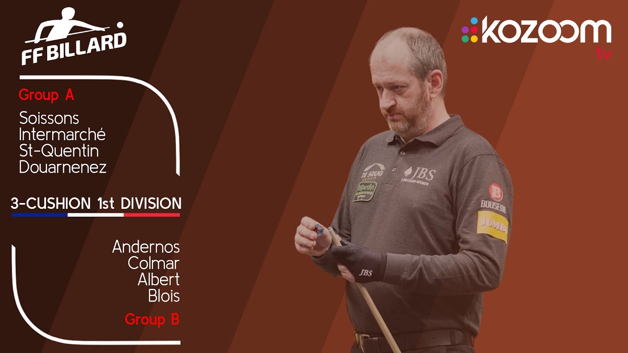 3-CUSHION French League - Fred MOTTET (INTERMARCHE) vs Johan LONCELLE ...