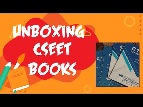CSEET study material Unboxing Module unboxing CS books unboxing ...