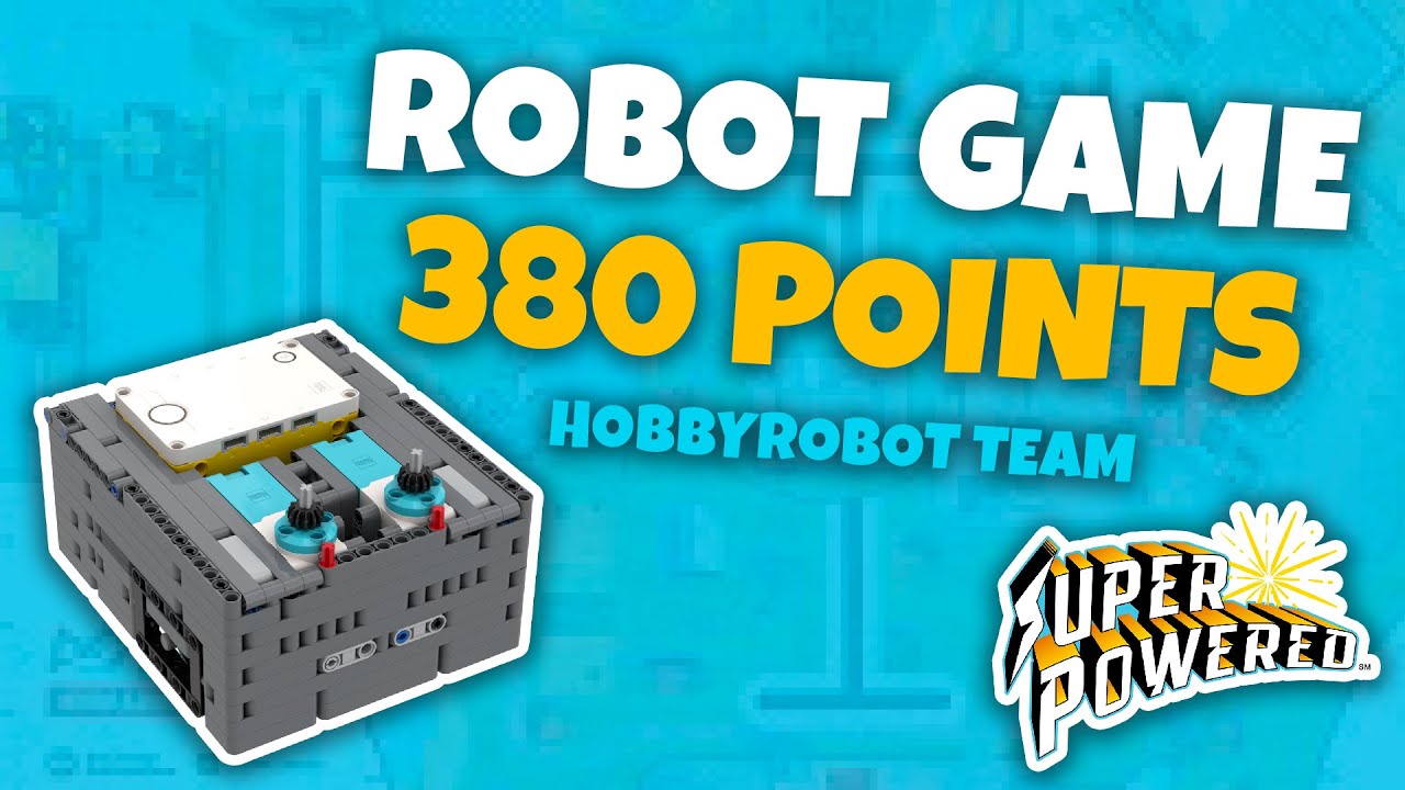 🤖 Robot Game FLL Super Powered season - 380 points! - YouTube
