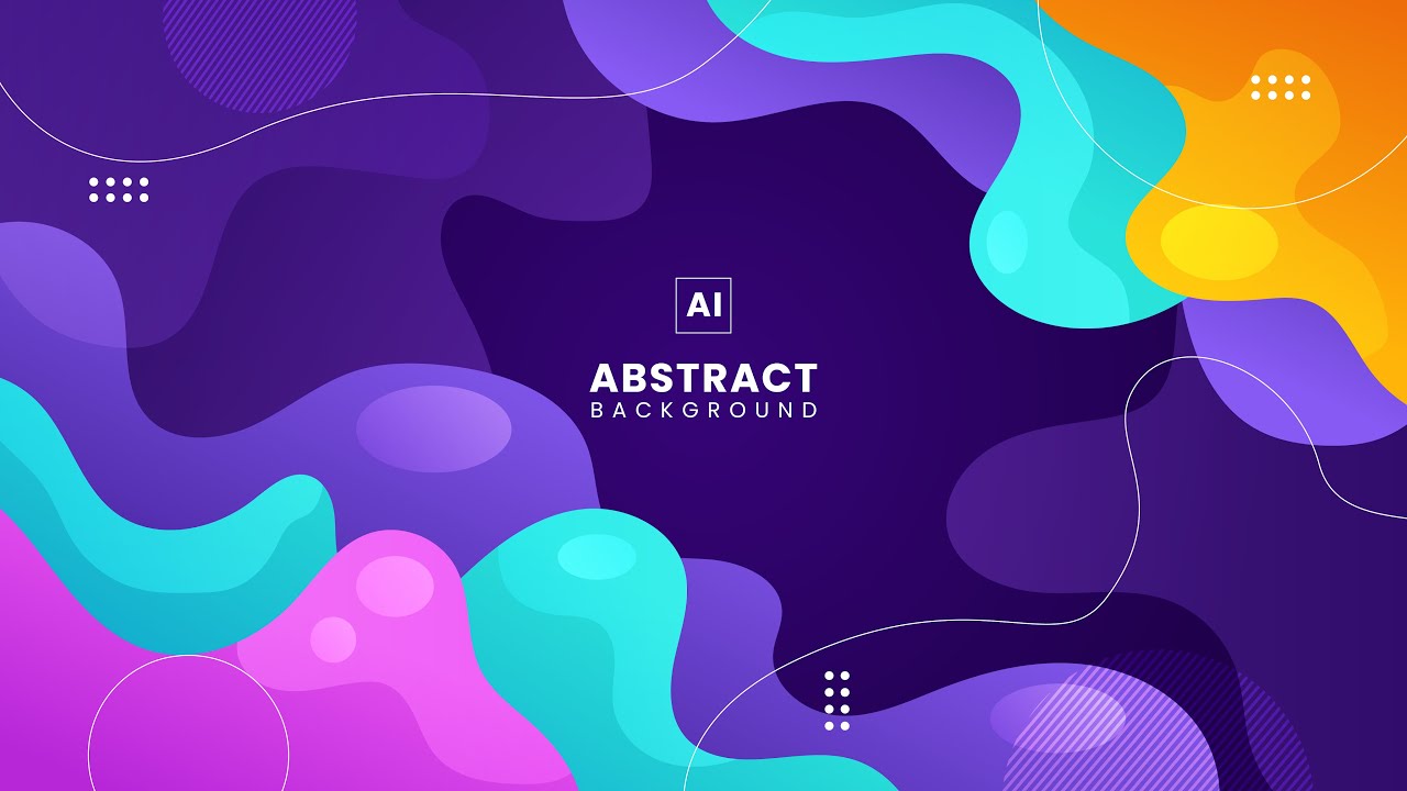 Simple Abstract Colorful Background Tutorial, Using Adobe Illustrator ...