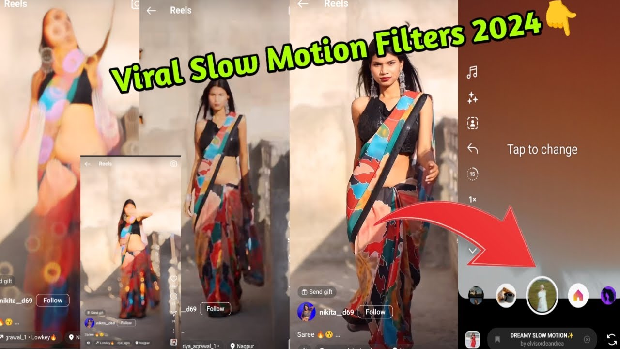 Instagram trending reels filters | New IG Viral Dreamy Slow motion ...