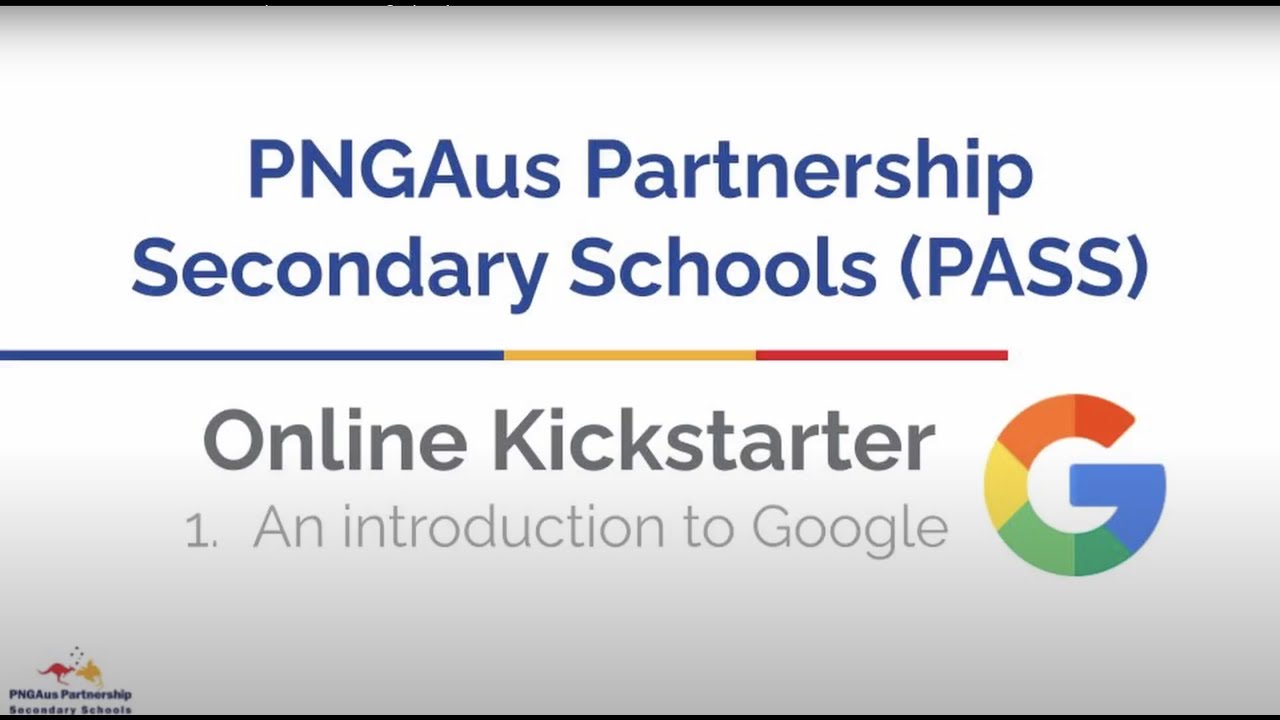 1. What is Google? – PASS Online Kickstarter - YouTube