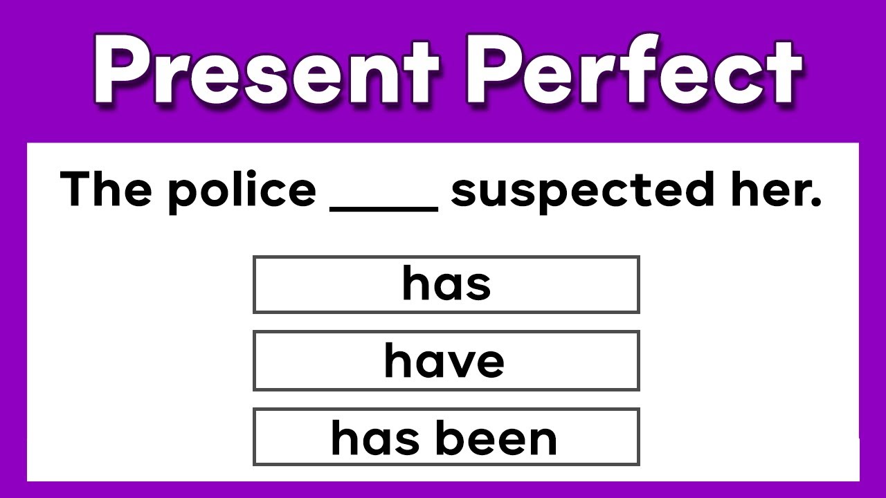 Present Perfect Tense | Grammar Test - YouTube