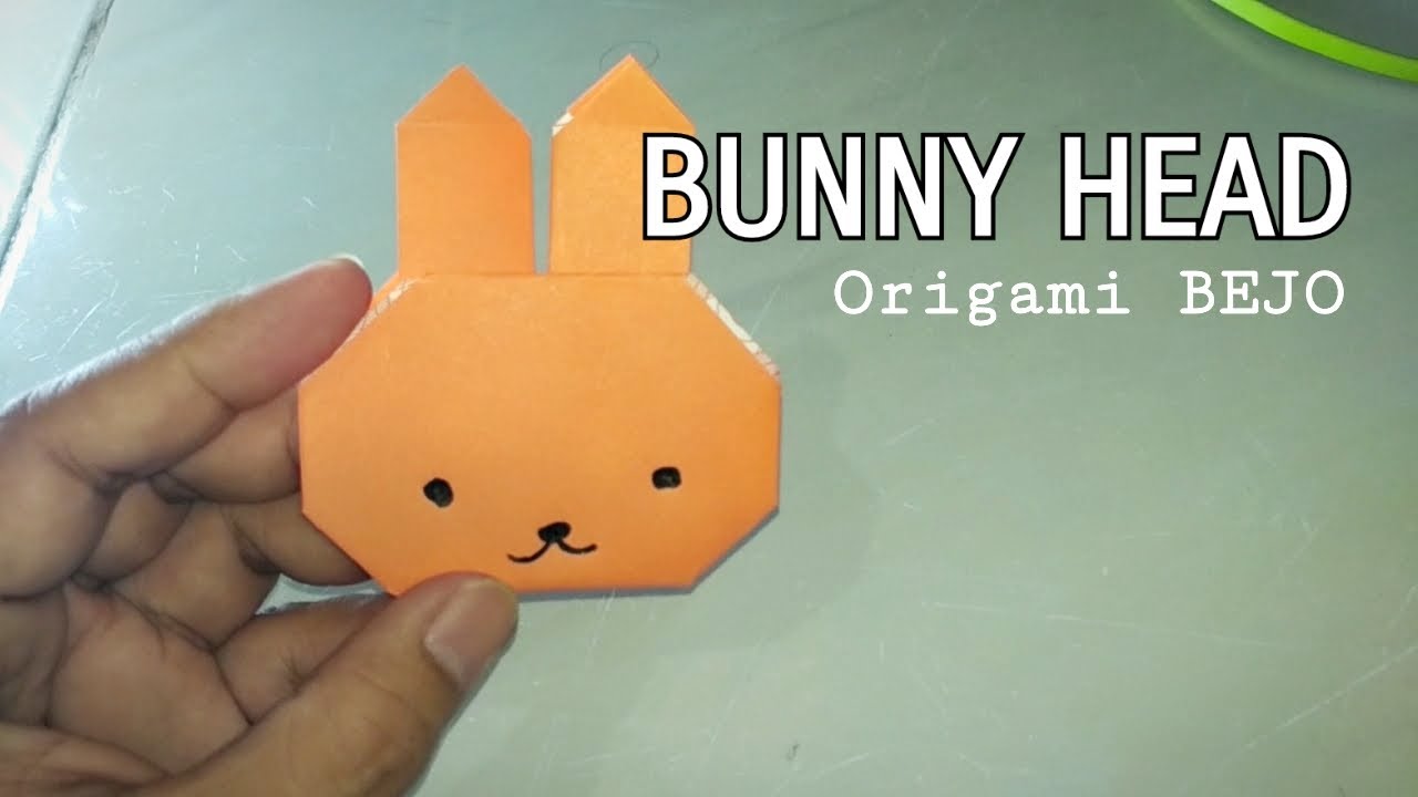 Easy paper Bunny Head | #12 Origami Tutorial - YouTube