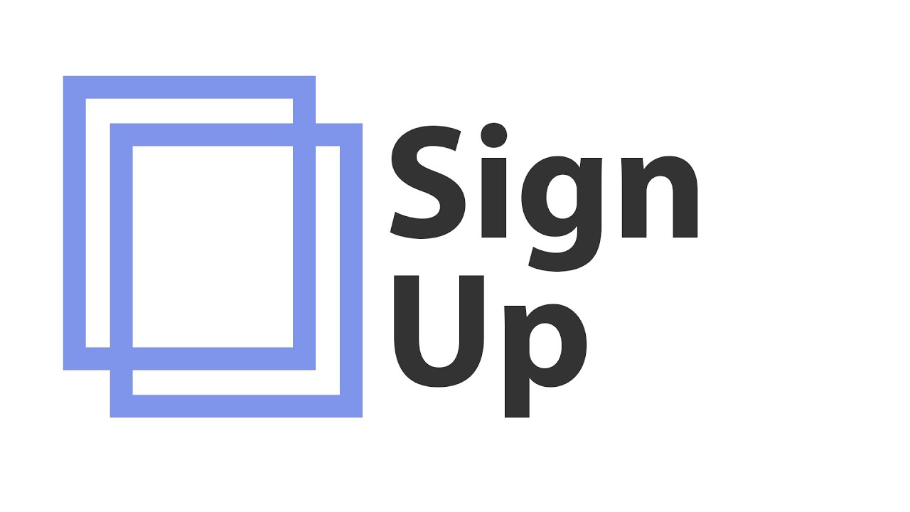 Tutorial - Sign Up - YouTube