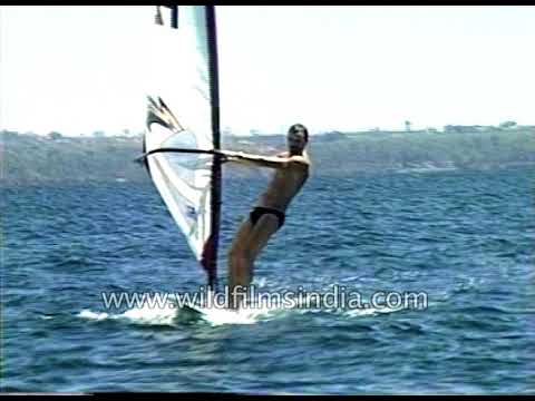 Wind Surfing in Goa - YouTube