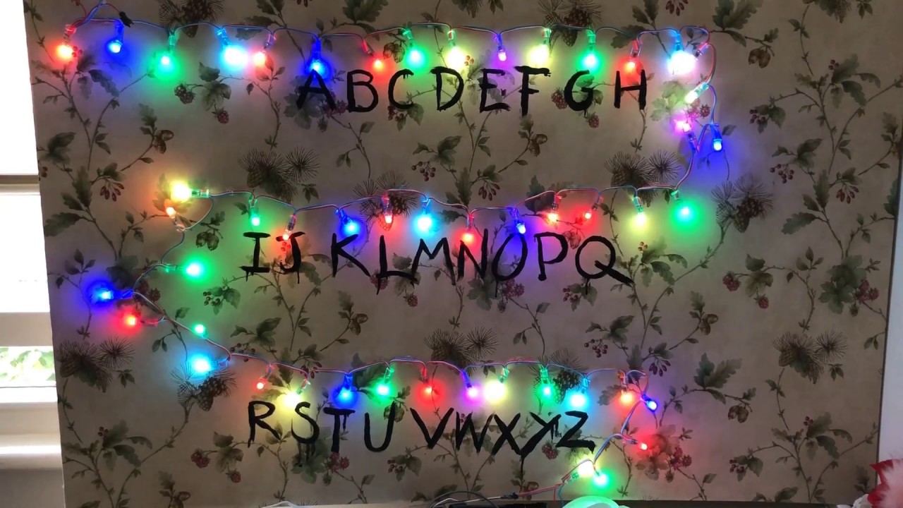 Stranger Things light wall - YouTube