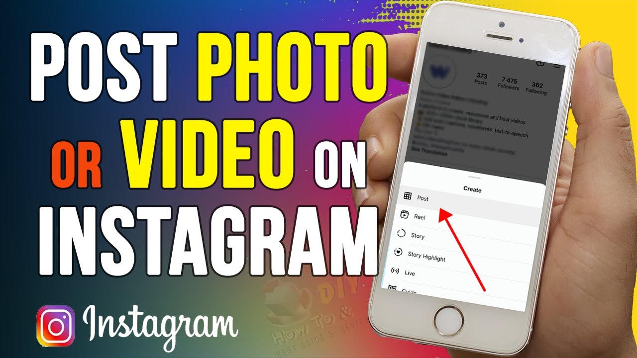 How to Post a Picture or Vvideo on Instagram | Do It Yourself. - YouTube