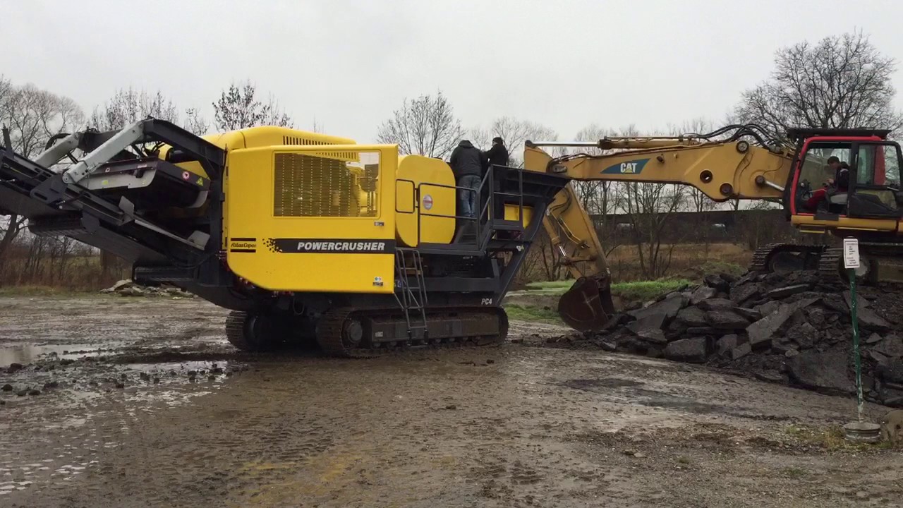 Atlas copco Powercrusher PC 4 - YouTube