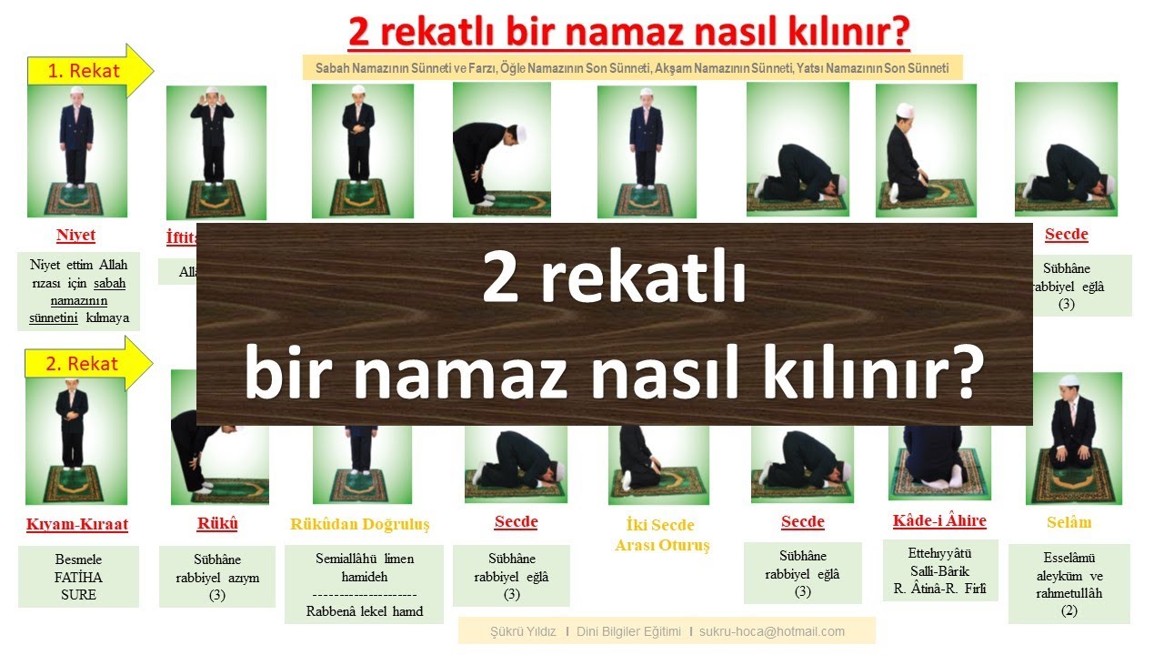 2 Rekatlı Bir Namaz Nasıl Kılınır? - YouTube