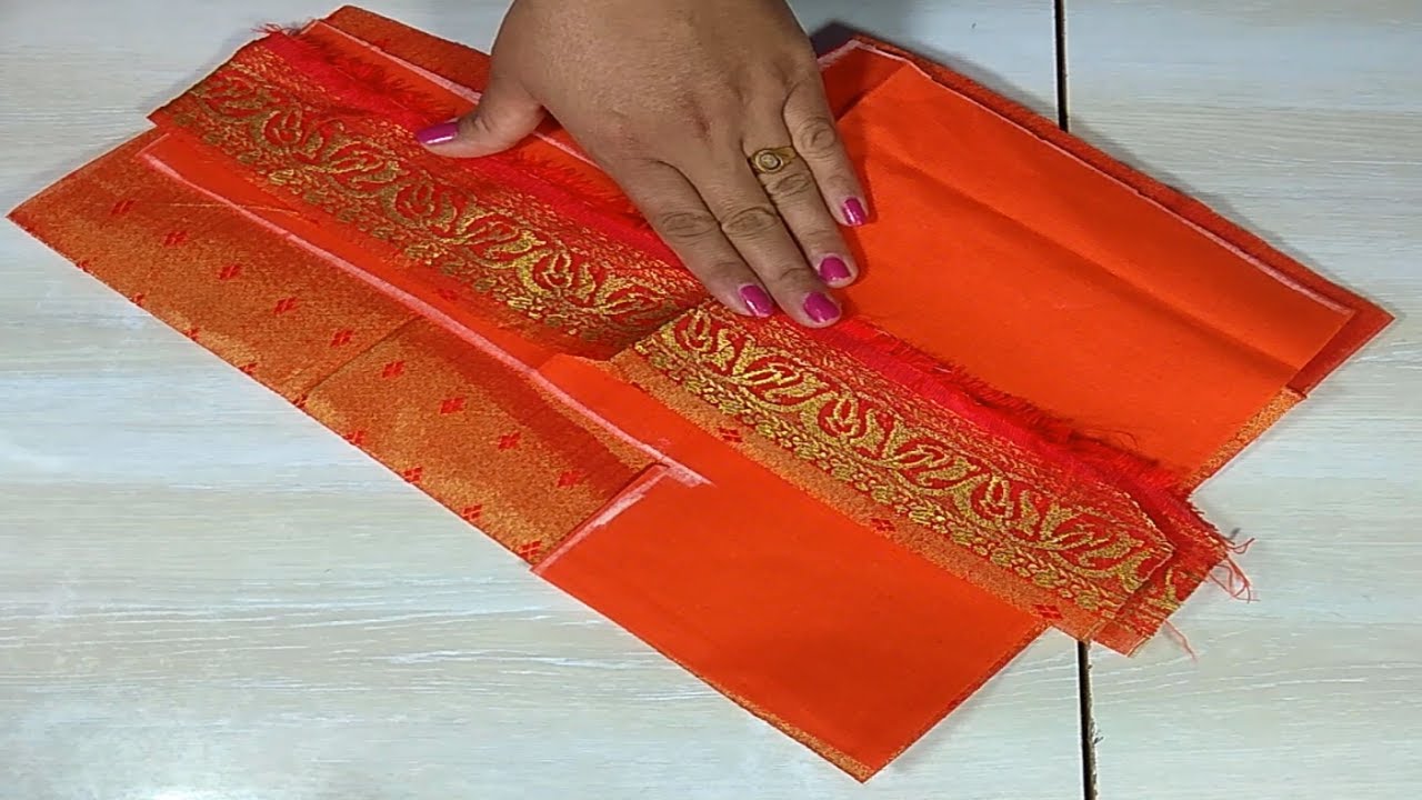 simple paithani saree blouse design | paithani blouse - YouTube