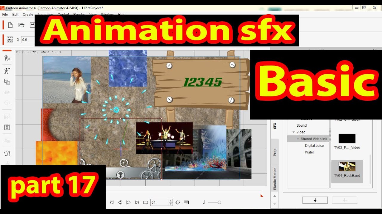 Animation sfx ! sfx basic ! cartoon animator 4 ! Part 17 - YouTube