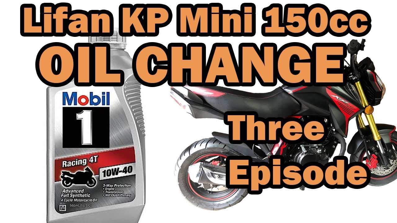 Lifan KP Mini 150cc - HOW TO DO AN OIL CHANGE - YouTube