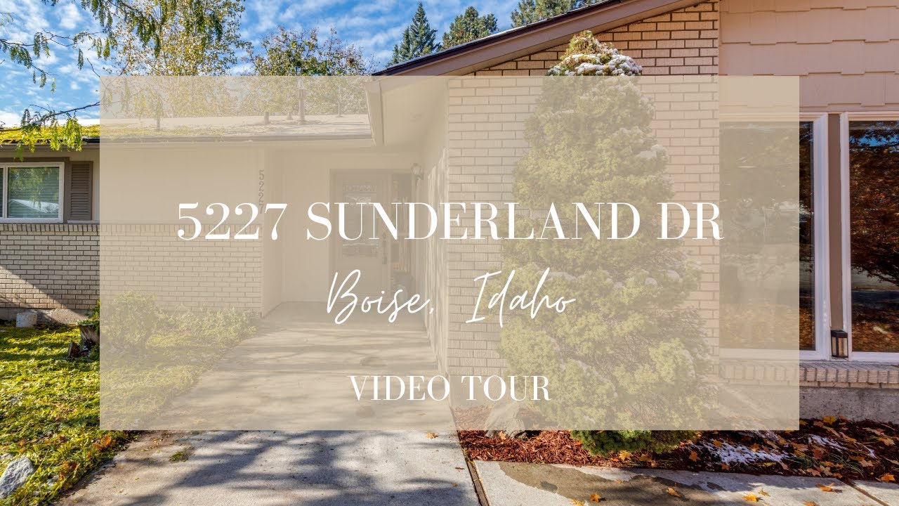 5227 Sunderland Drive | Boise Idaho | Video Tour - YouTube
