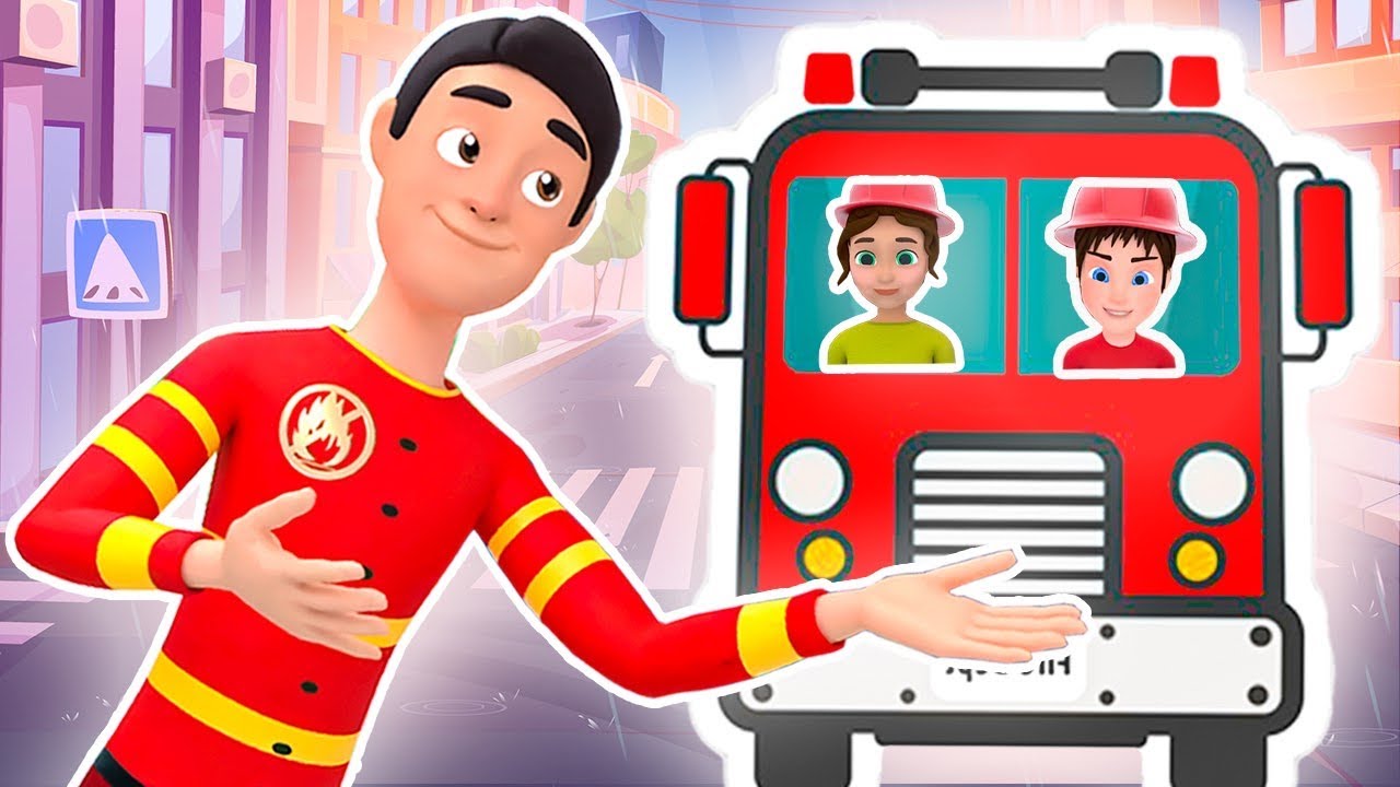 Firefighter Song + MORE Kids song & Nursery Rhymes | Toddler Town ...