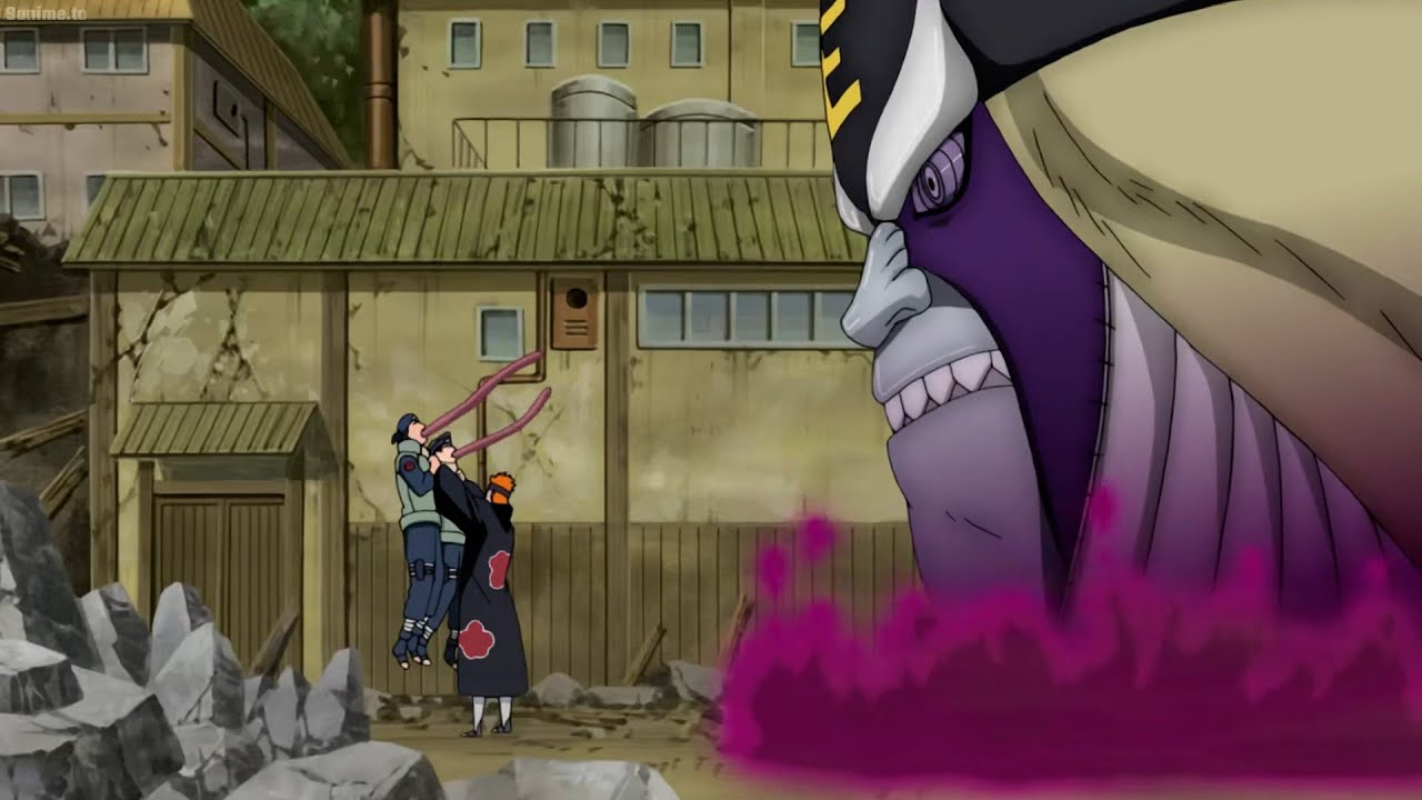 Pain used special jutsu to interrogate Naruto and kill the Konoha Ninja ...