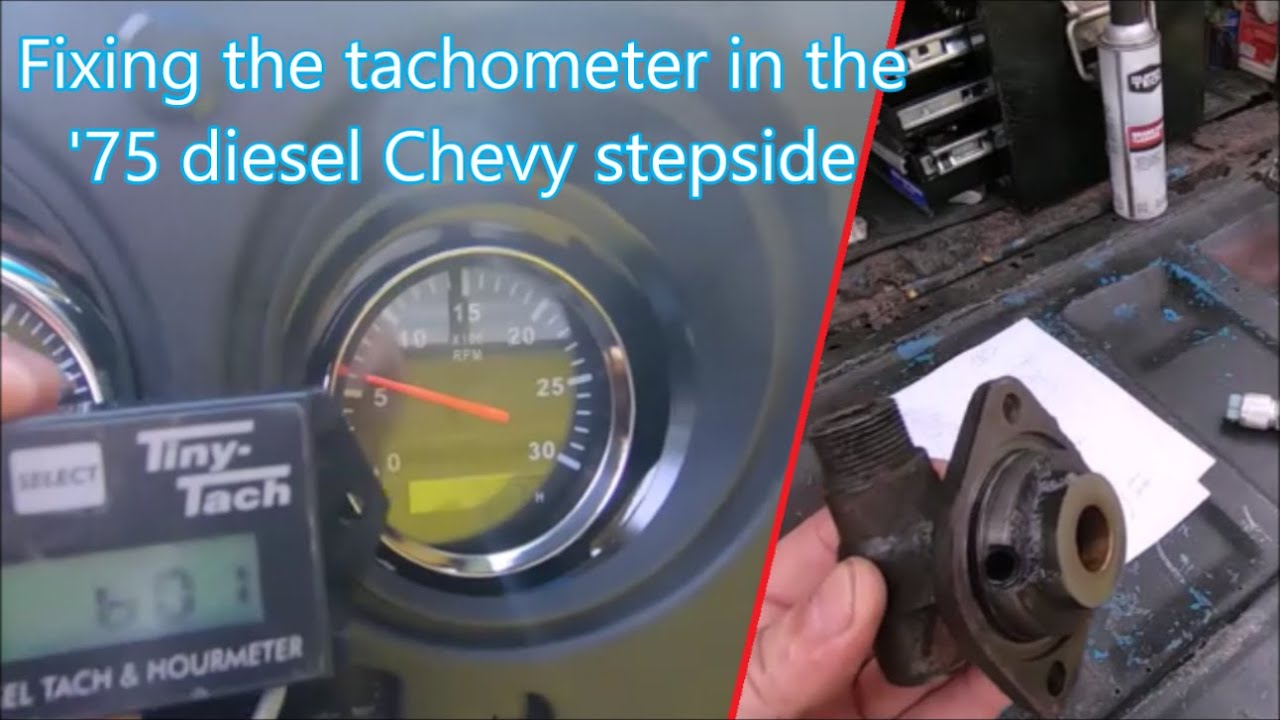 1975 Chevy stepside diesel tachometer -- part 14 - YouTube