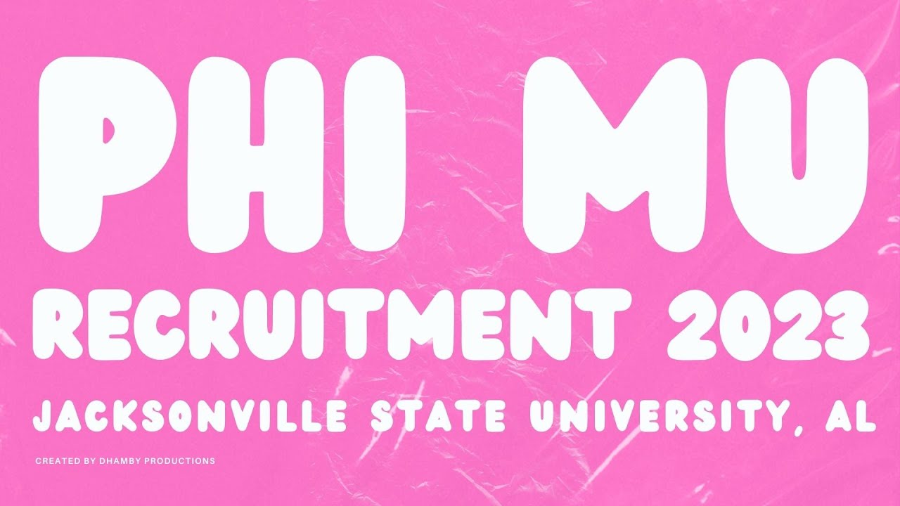 Phi Mu Recruitment 2023 // JSU - YouTube
