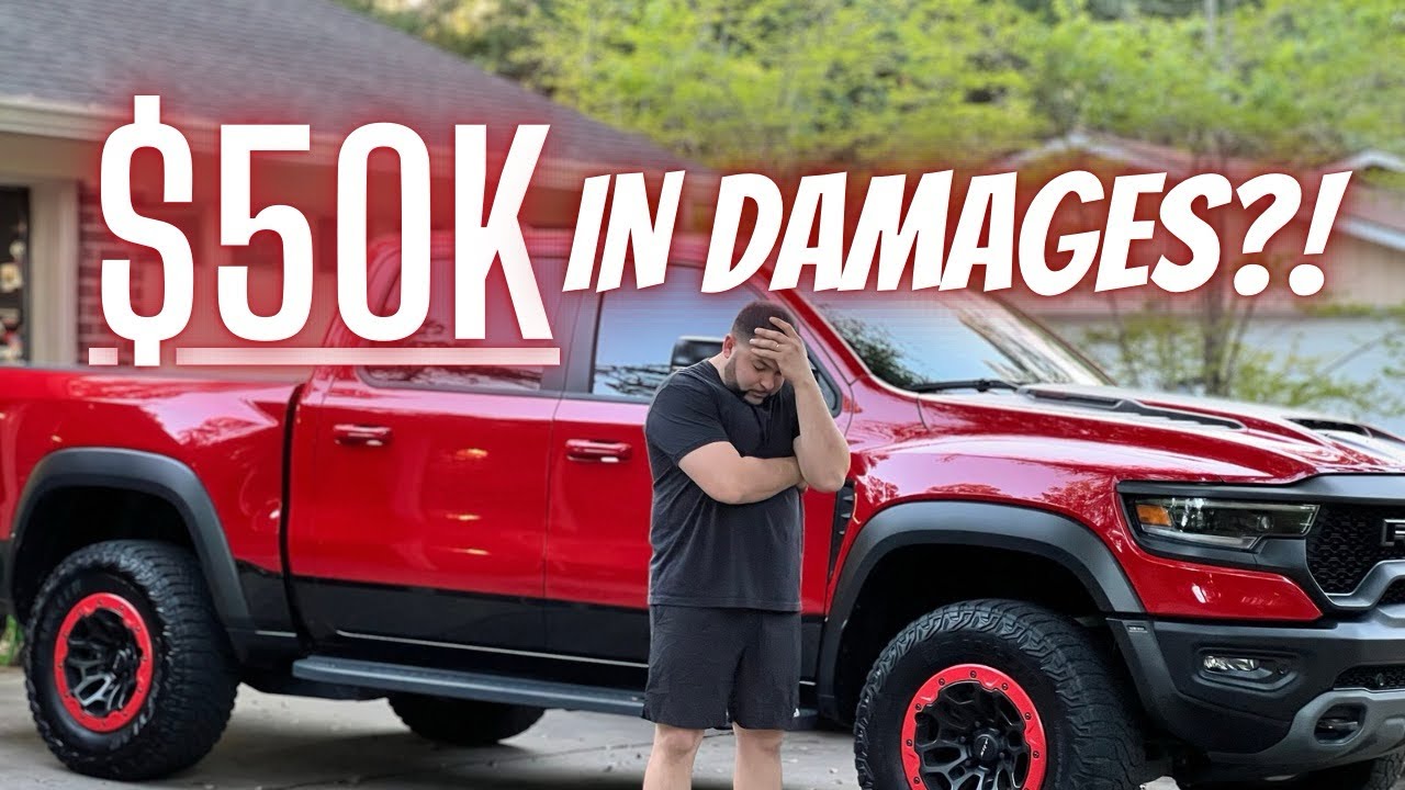 LIGHTNING STRUCK TRX PART 2 #trx #srt #broken - YouTube