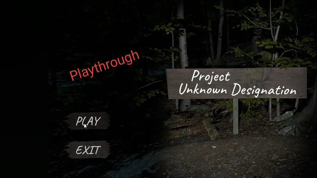 Project Unknown Designation Playthrough - YouTube