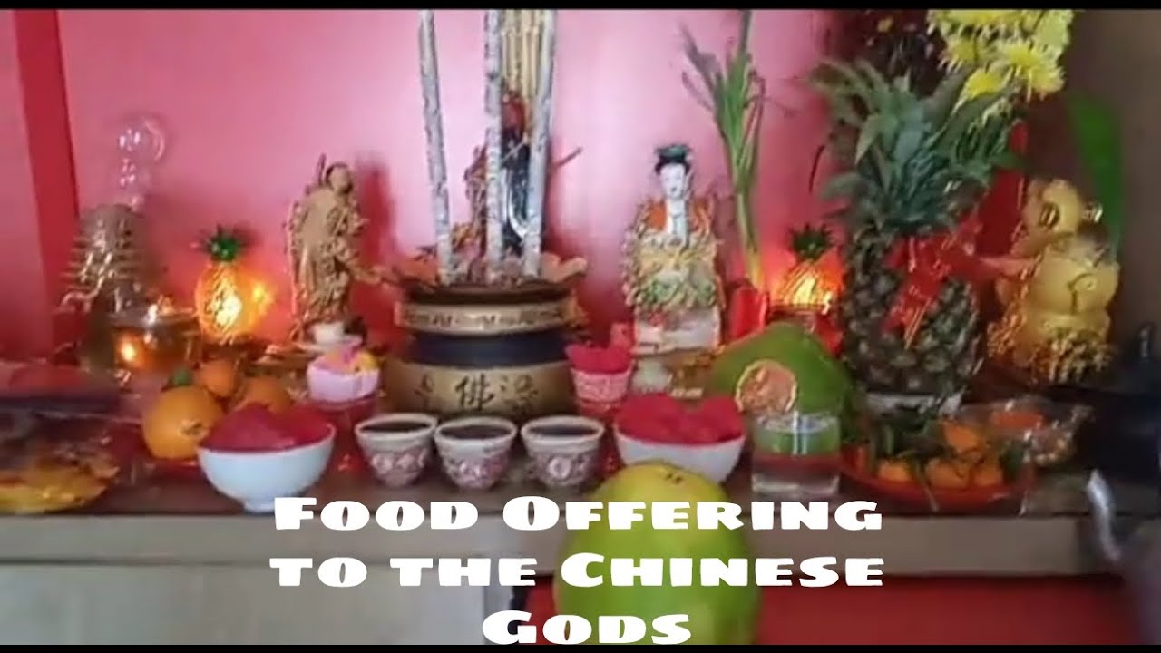 How To Prepare Food and Offer To The Gods Chinese Buddhist Home Altar ...
