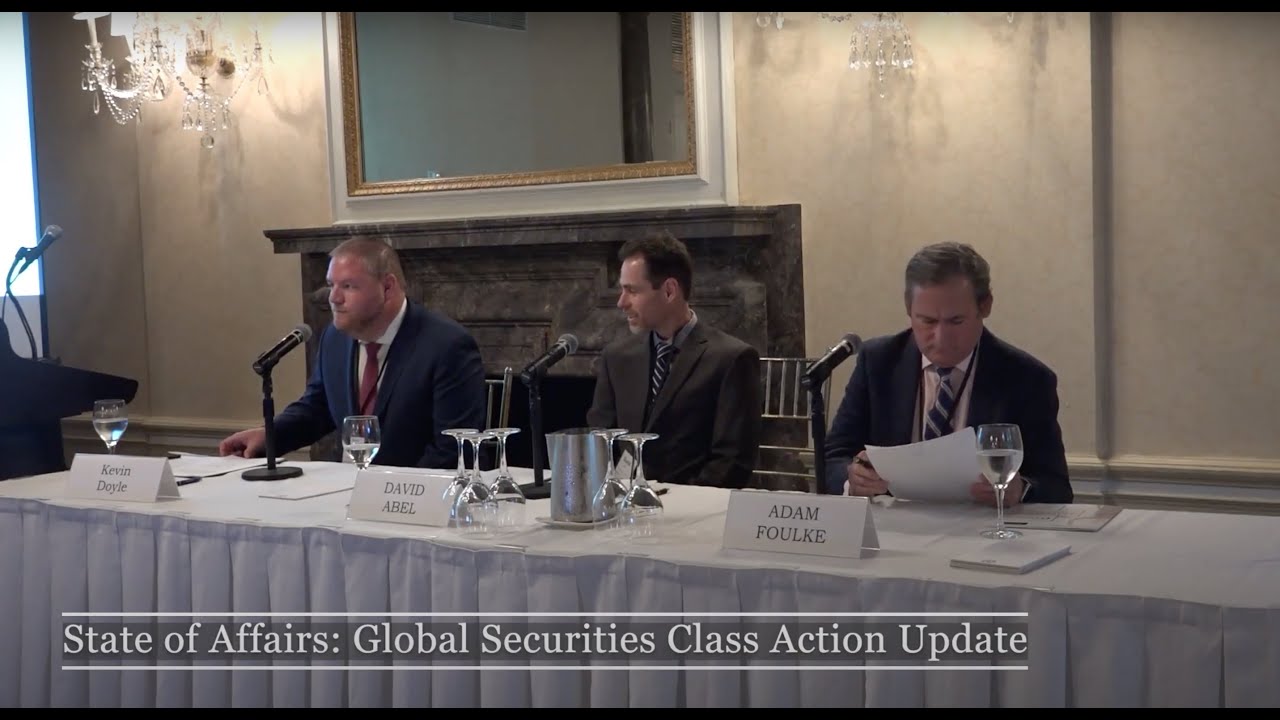 State of Affairs Global Securities Class Action Update - YouTube