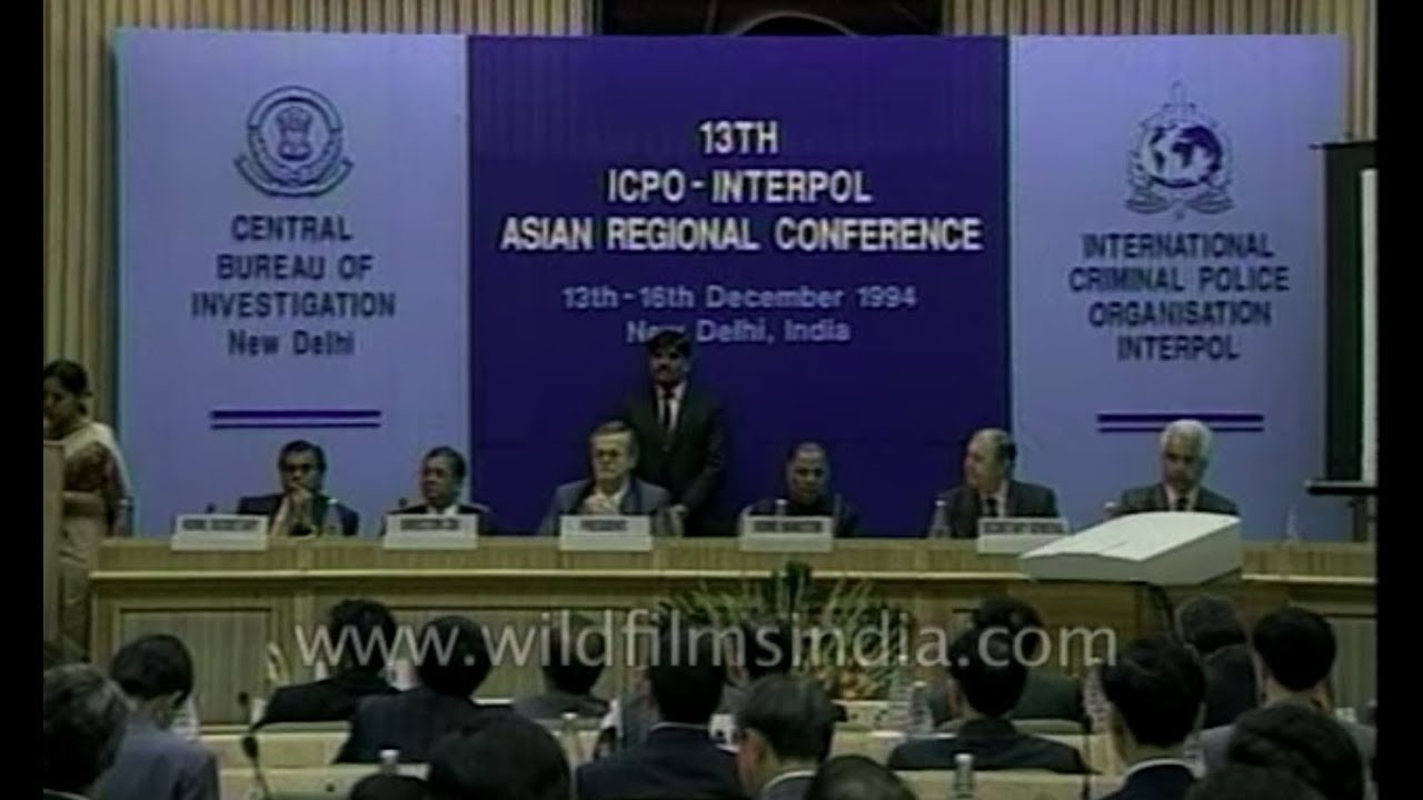 International police or Interpol Asian regional conference in New Delhi ...