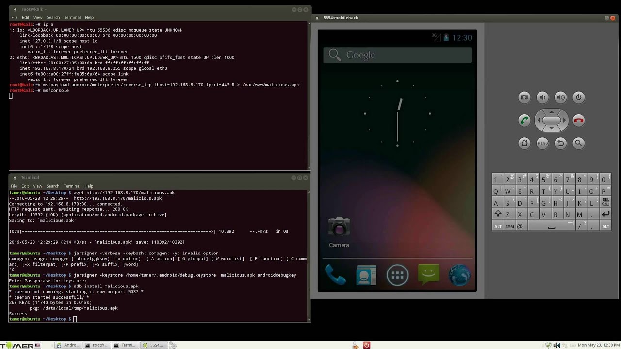 Simple Android Exploit Using Metasploit Youtube