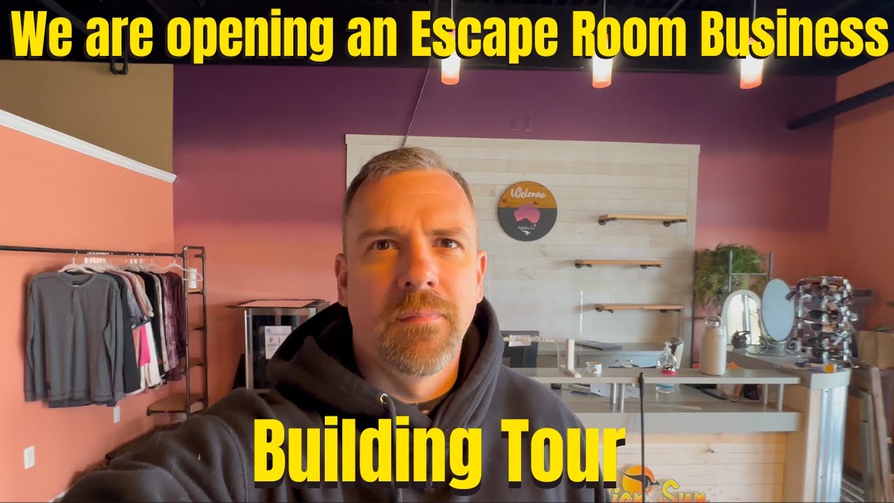 We Are Opening An Escape Room | Episode 1 Building Tour - YouTube