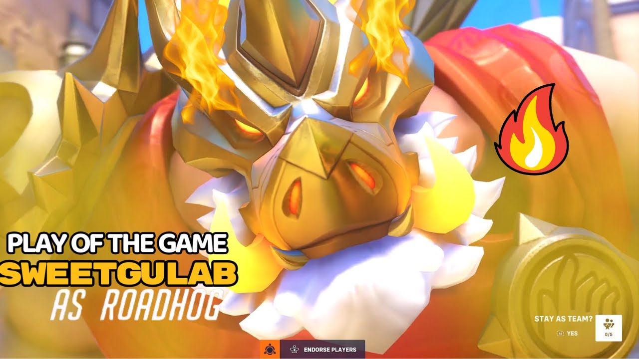 🔥MIDAS SKIN POTG- ROADHOG ON FIRE LITERALLY🔥 - YouTube