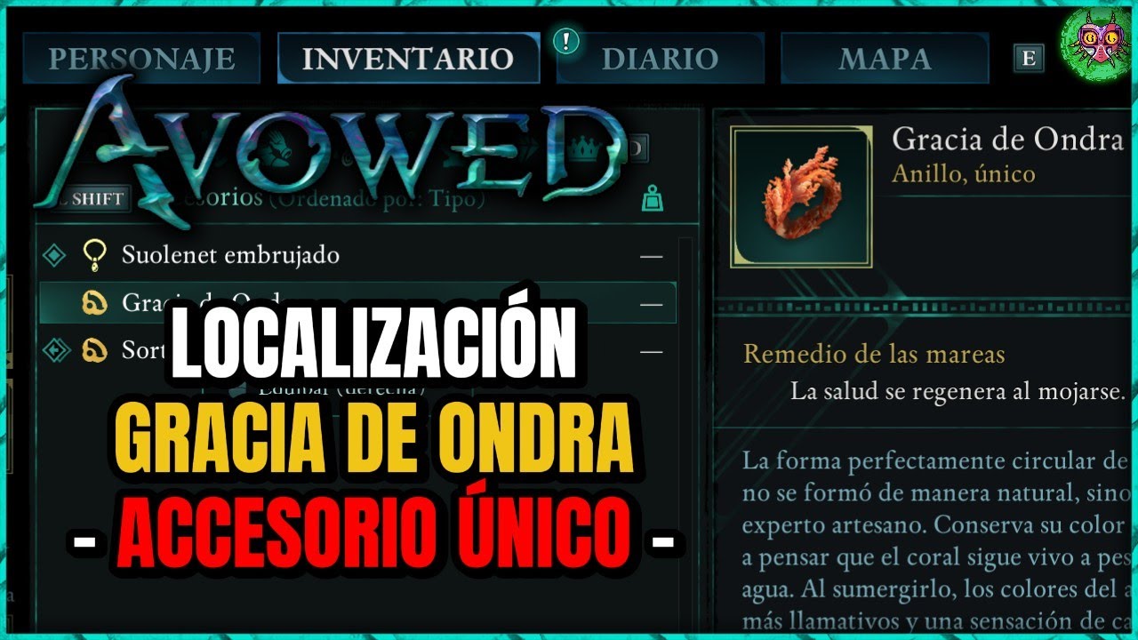 LOCALIZACIÓN "GRACIA DE ONDRA" | ACCESORIO ÚNICO | 💯Avowed🏆 - YouTube