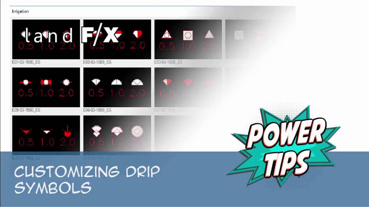 Power Tip Customizing Drip Symbols - YouTube