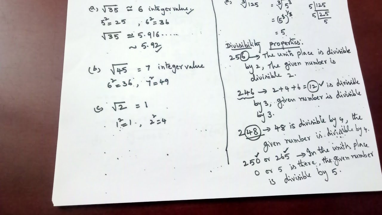 Number and Language/lesson4 square and cube roots/IGCSE, CBSE, SSC ...
