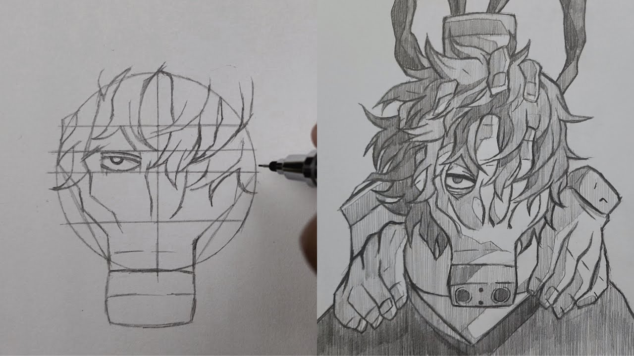 How to draw Shigaraki Tomura with Easy Method ! | Boku no Hero Academia ...