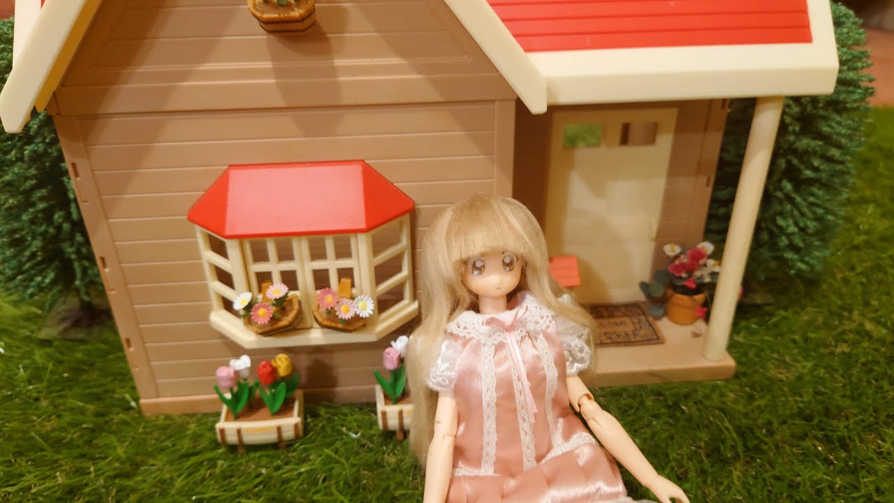 Obitsu doll - Making doll wig cap, wig hair and drawing the face - YouTube