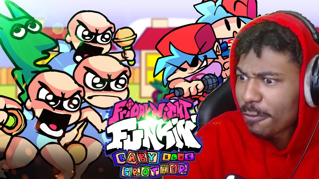 Baby Bro wants The Smoke | Friday Night Funkin ( Vs Baby Blue Brother ...