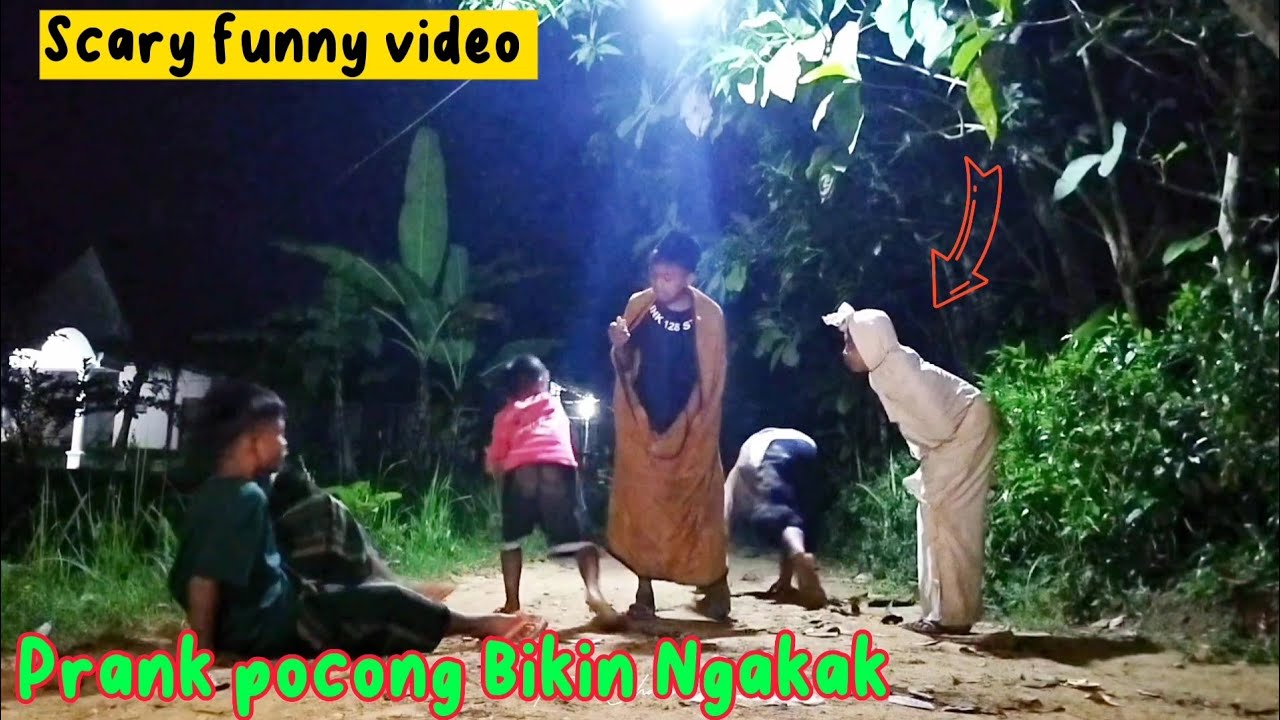 Bets Scary Ghost Funny Video Lucu Prank Pocong Gak ada Ahlak Prank ...