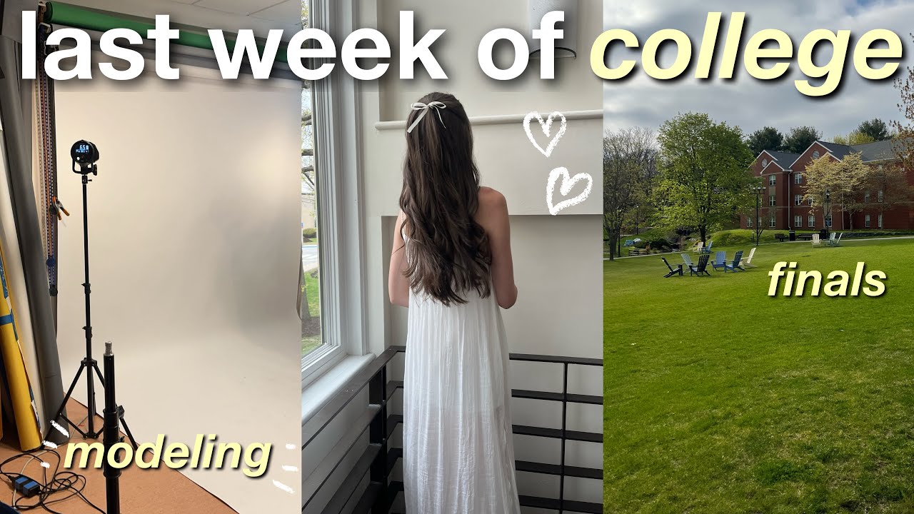 last week of freshman year of college- modeling shoot + moving out ...