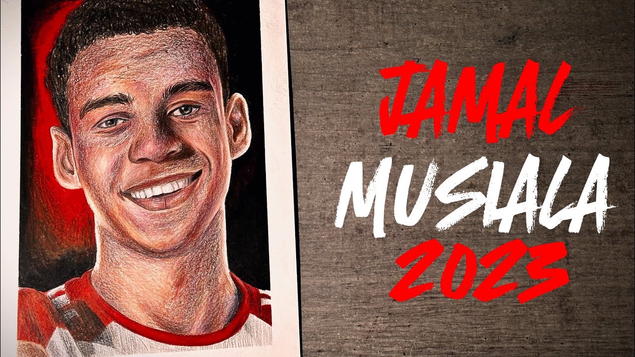 Jamal Musiala - Bayern Monaco 2023 (speed drawing) - YouTube