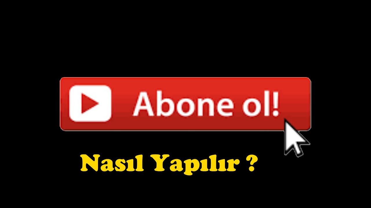ABONE OL Yazısı Nasıl Yapılır ? - YouTube