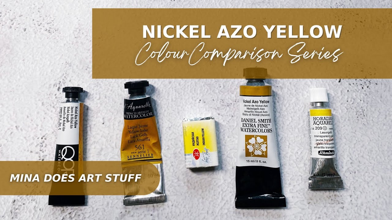 Nickel Azo Yellow - PY150 - Colour Comparison Series - Mina Does Art ...