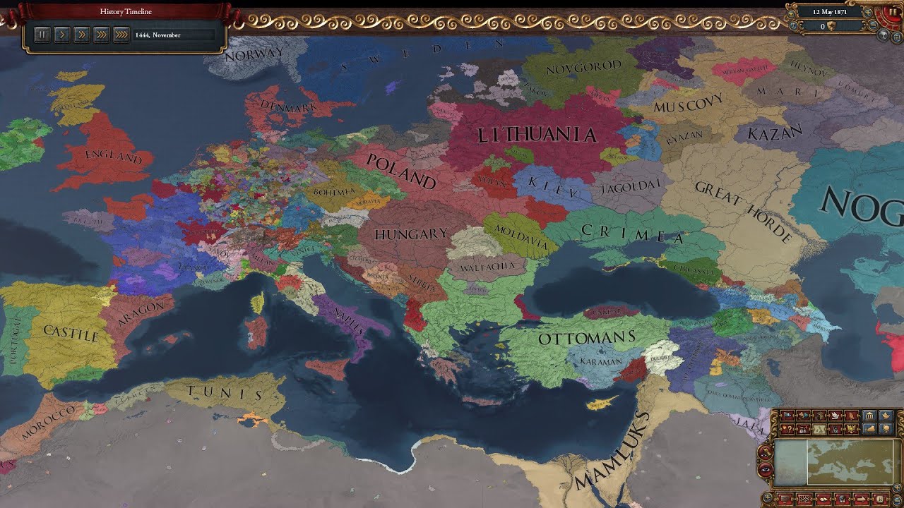 EU4 Timelapse but it's EXTREMELY Detailed! - YouTube