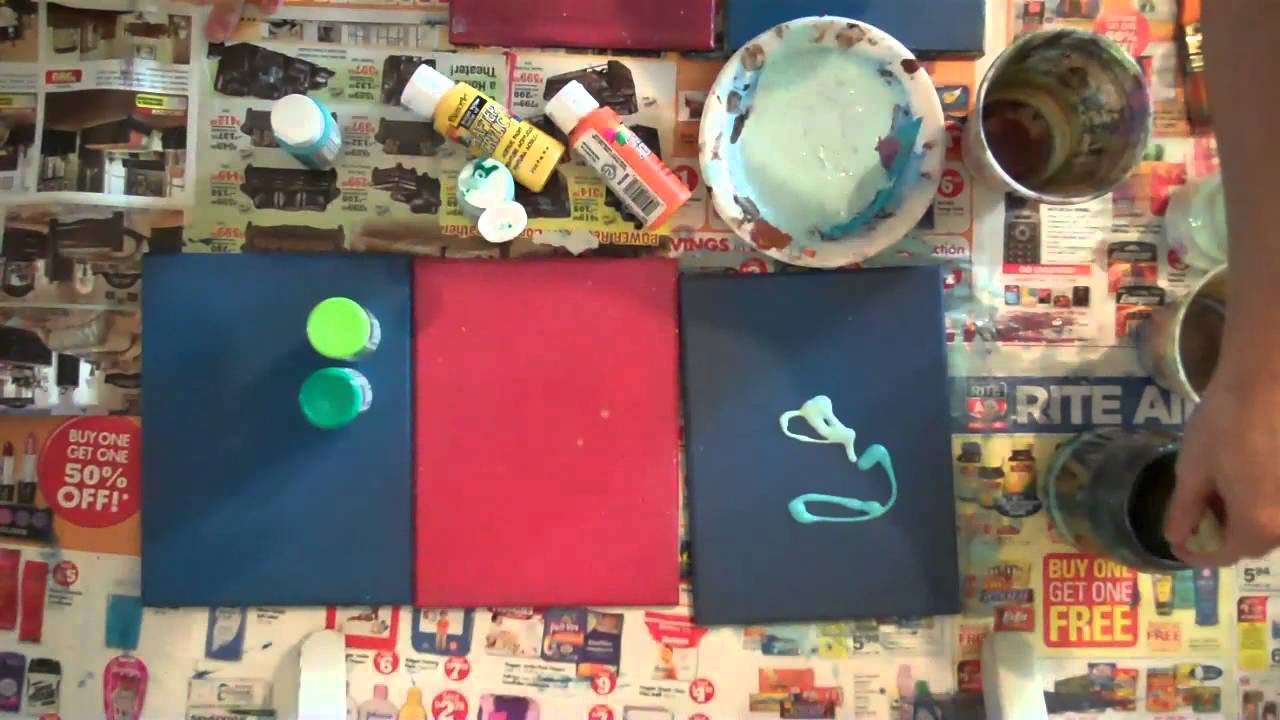 Acrylic and Alcohol Painting Effect - YouTube