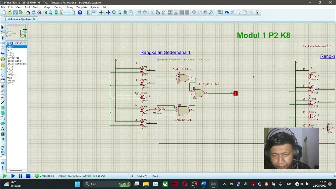 Modul 1 Percobaan 2 Kondisi 8 Prak. Sistem Digital (Gerbang Logika ...