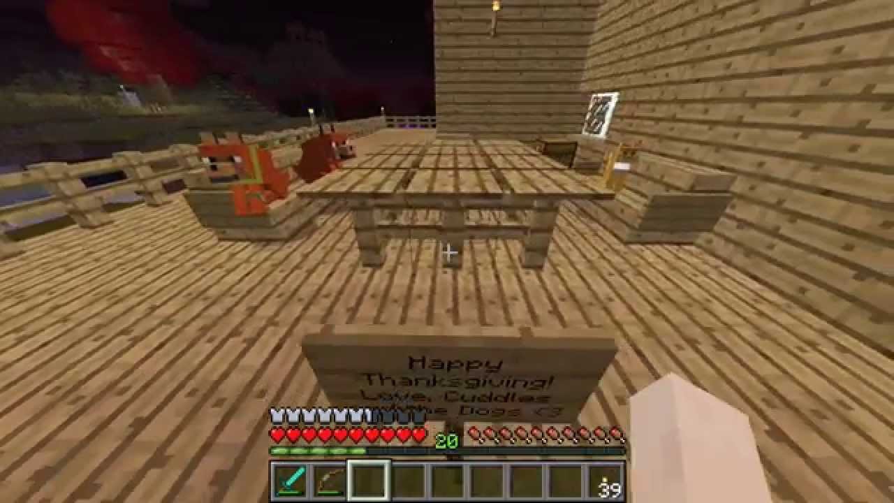Minecraft - ep. 13 Thanksgiving Dinner - YouTube