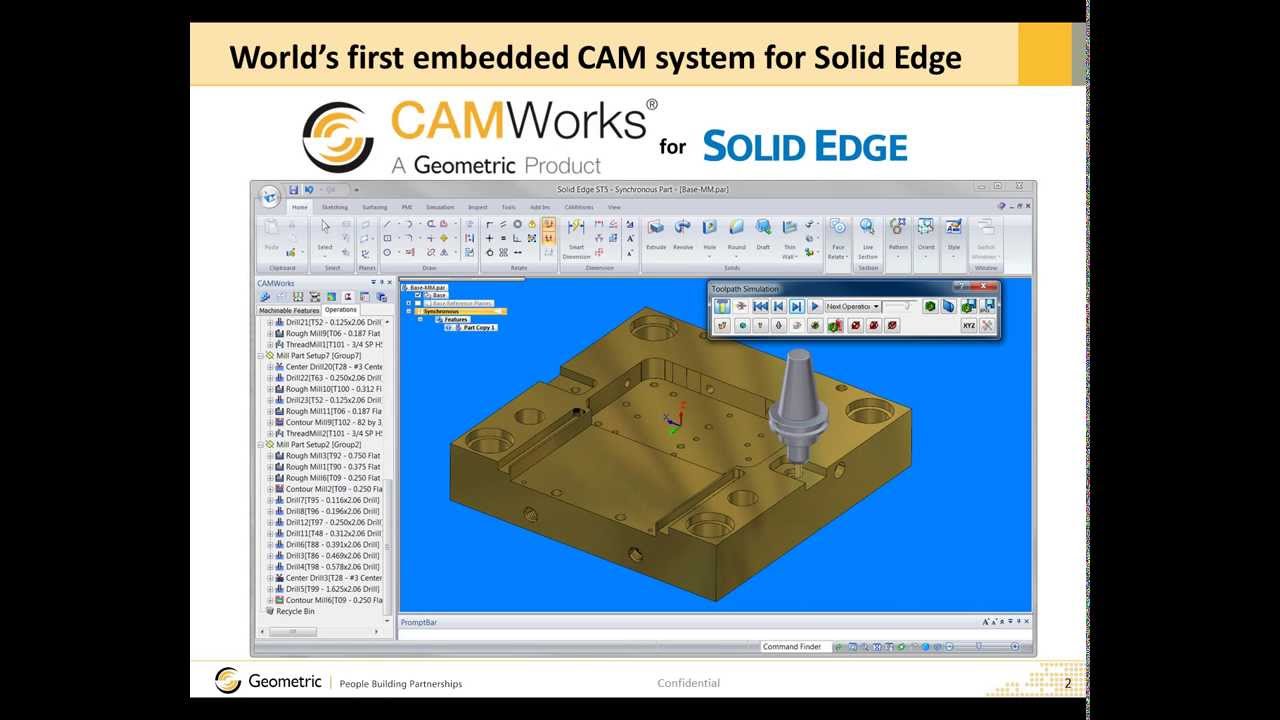 CAMWorks for Solid Edge - YouTube