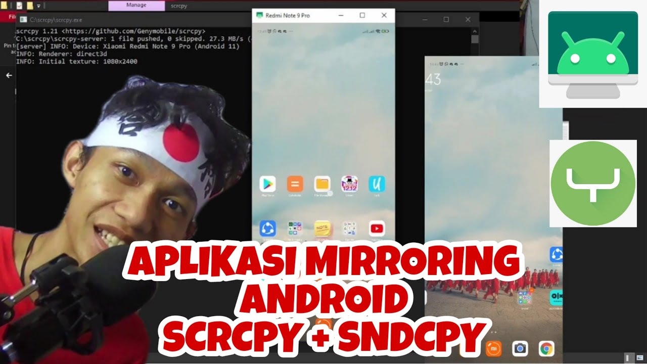 APLIKASI MIRRORING ANDROID GRATIS | scrcpy dan sndcpy - #CocokRiyal Tutorial Cocok Untuk Kalian ...